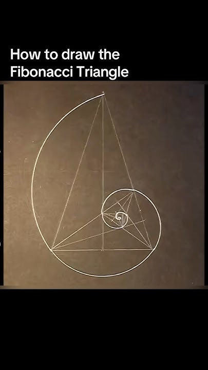 How to draw the Fibonacci Triangle #natureofflowers #sacredgeometryartist - YouTube
