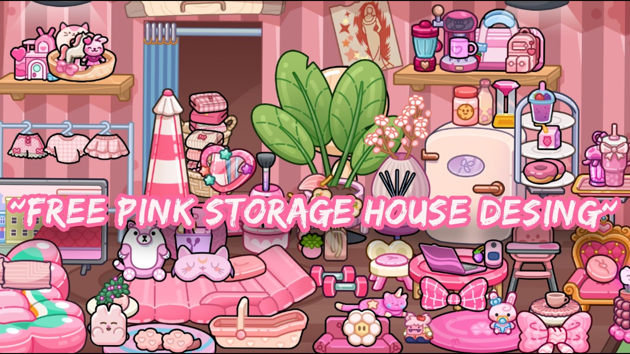 FULL PINK STORAGE HOUSE DESING IDEA!!!AND SAD STORY🥺😭🌸 - YouTube
