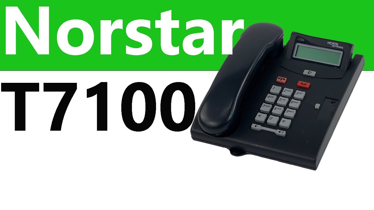 Norstar T7100 DIGITAL PHONE - Product Overview - YouTube