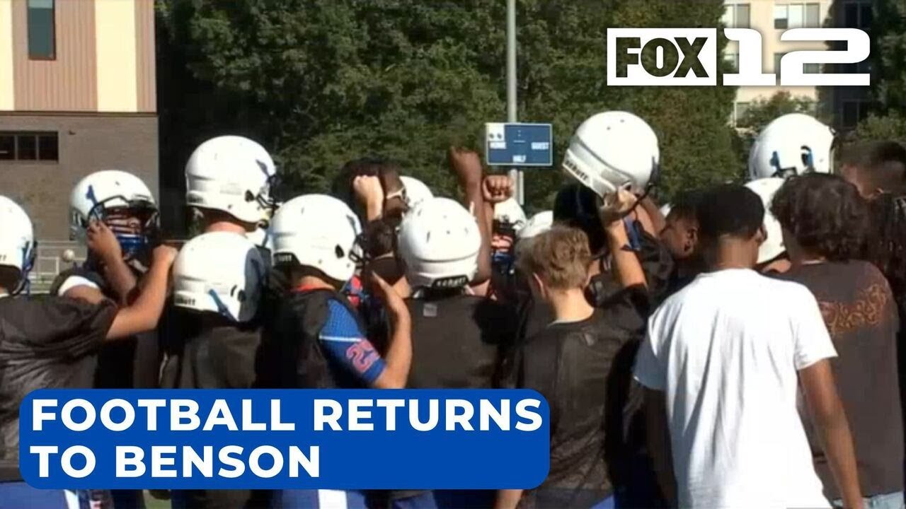 Football returns to Benson High School after 6 years - YouTube