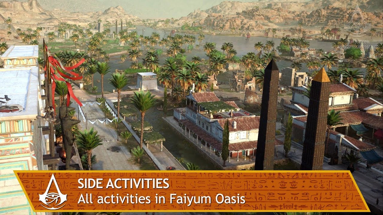 Assassin's Creed Origins - All side activities in Faiyum Oasis - YouTube