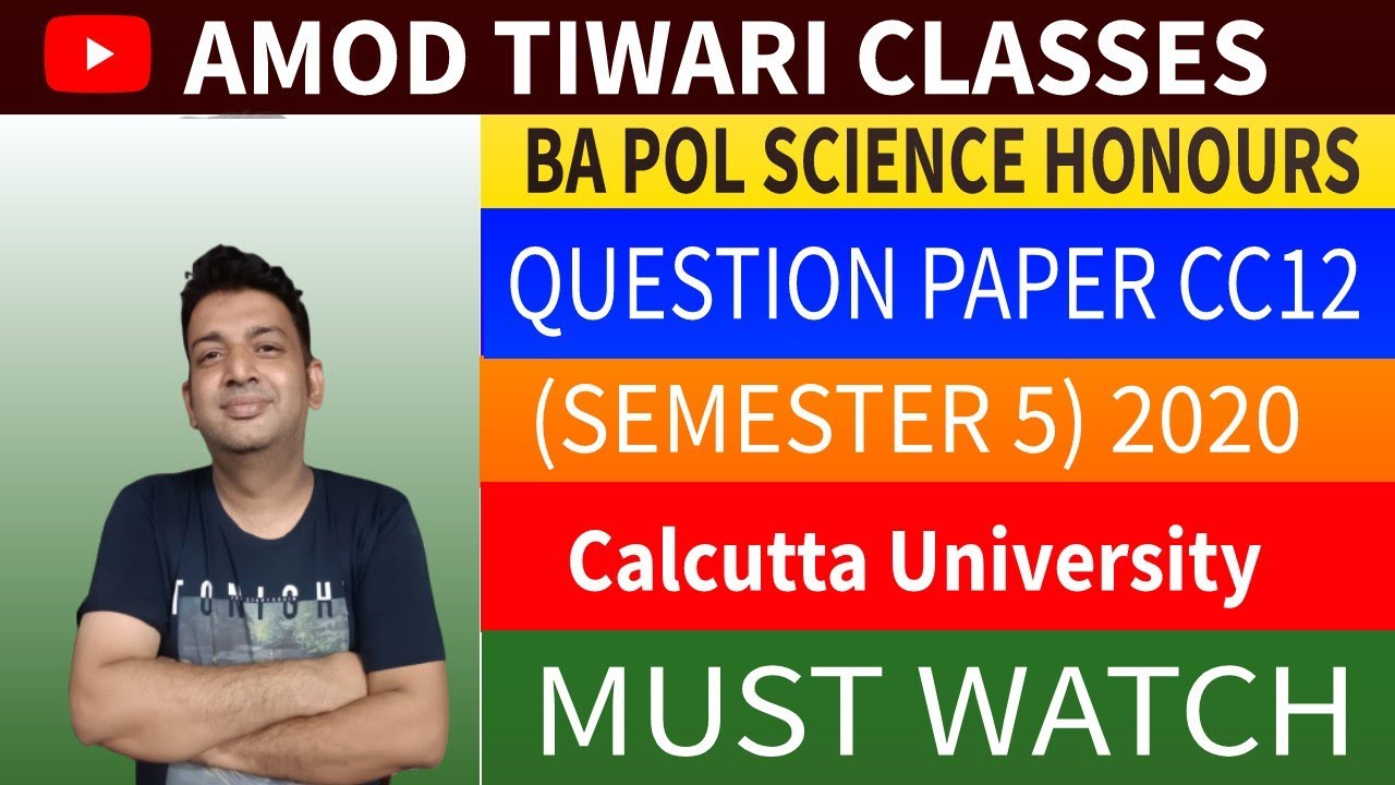 POLITICAL SCIENCE HONOURS CC12 UNIVERSITY OF CALCUTTA SEMESTER 5 political-science-honours-cc12-university-of-calcutta-semester-5