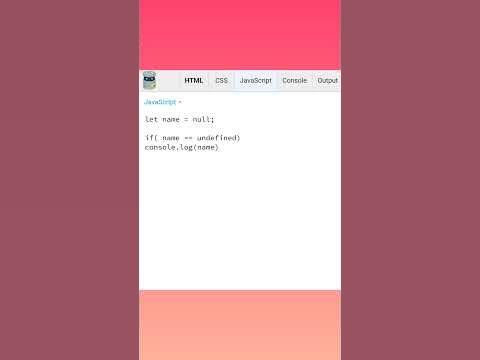 Javascript null and undefined interview question #shorts # ...