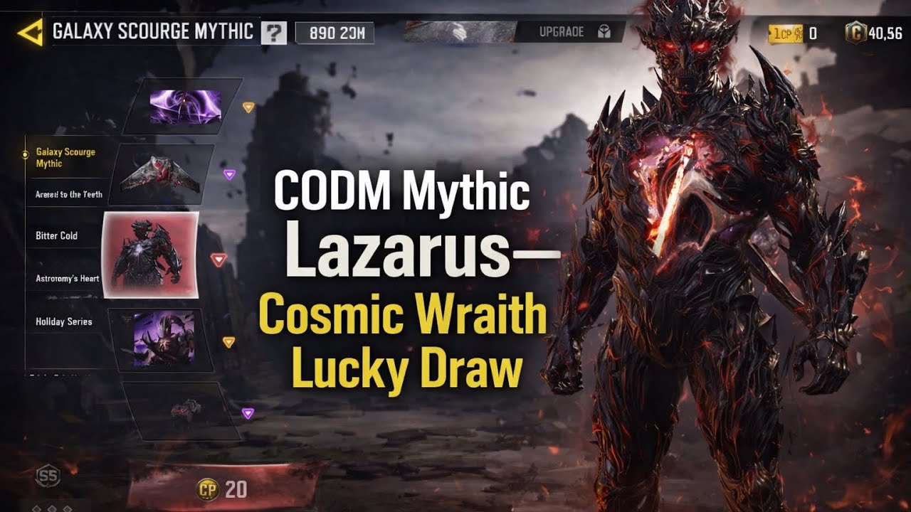 My First Mythic: Lazarus – Cosmic Wraith Lucky Draw | CODM | - YouTube