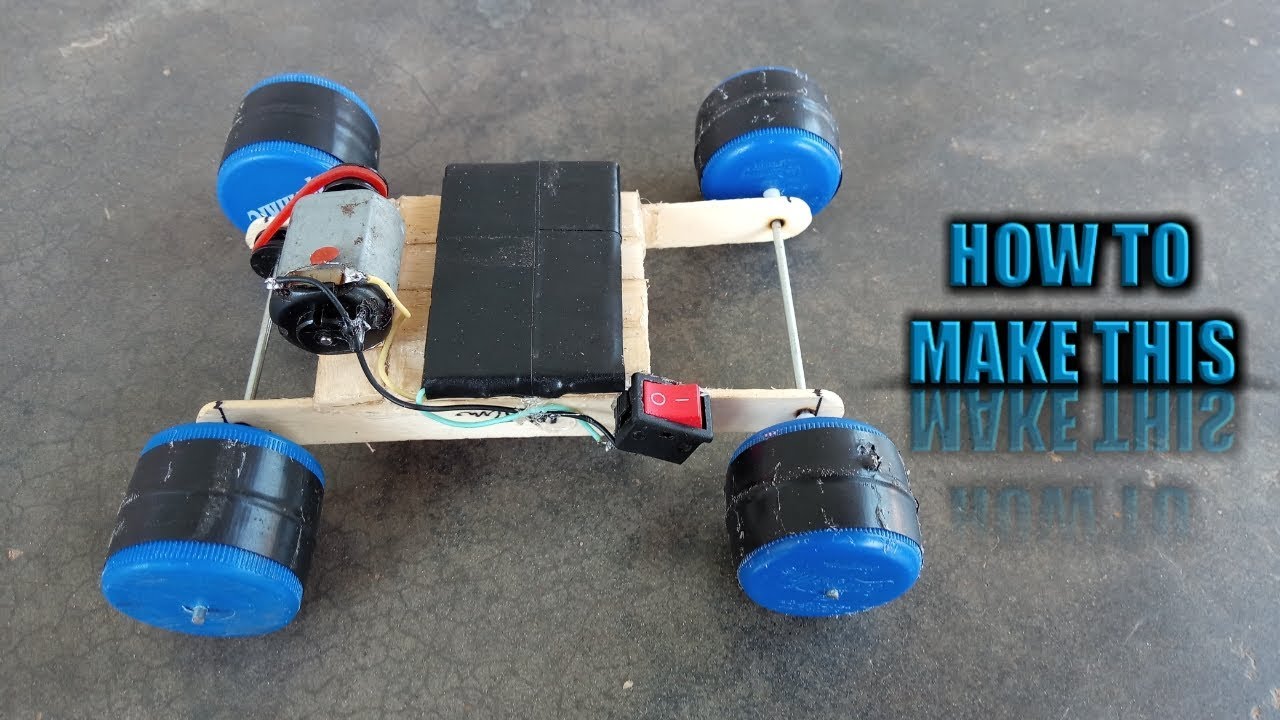 How To Make A Car With Popsicle Sticks At Home| TECHSUSIL - YouTube