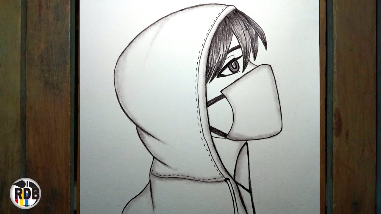 How to Draw Anime Boy with a Mask - Pencil Drawings for Beginners ...