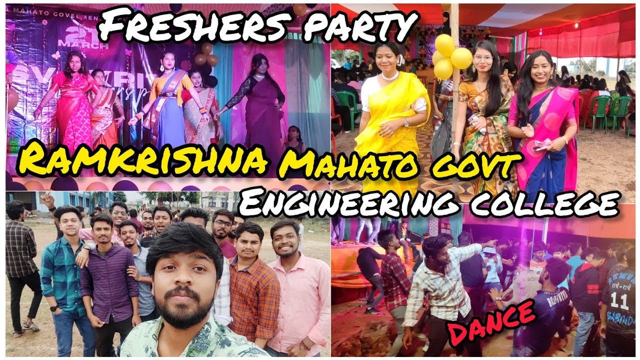 Ramkrishna Mahato govt Engineering college || freshers party || Dance 💃 ...
