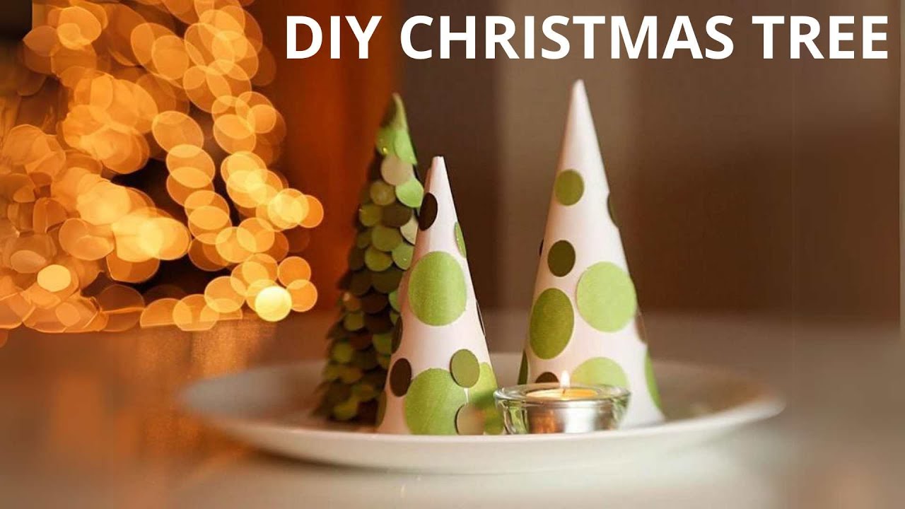 CHRISTMAS TREE DIY decor for dinner party - YouTube