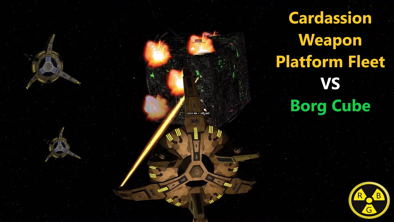 Cardassian Weapons Platform VS Borg Cube | Star Trek Ship Battles ...
