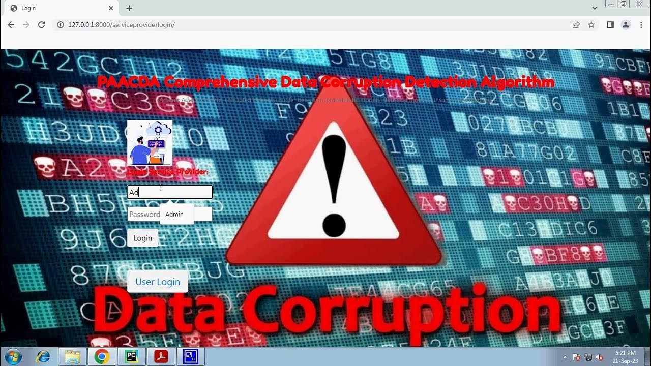 PAACDA Comprehensive Data Corruption Detection Algorithm - YouTube