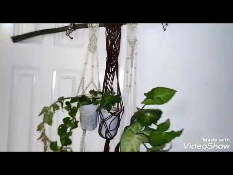 3 cache pot en macramé - YouTube