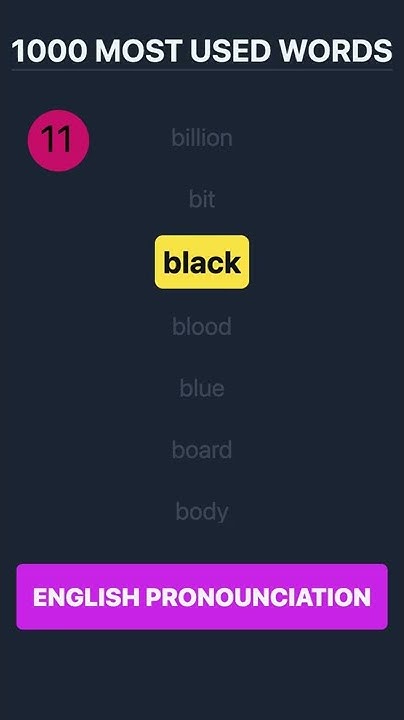 PART-11 1000 MOST USED WORDS | English Pronunciation #Shorts - YouTube