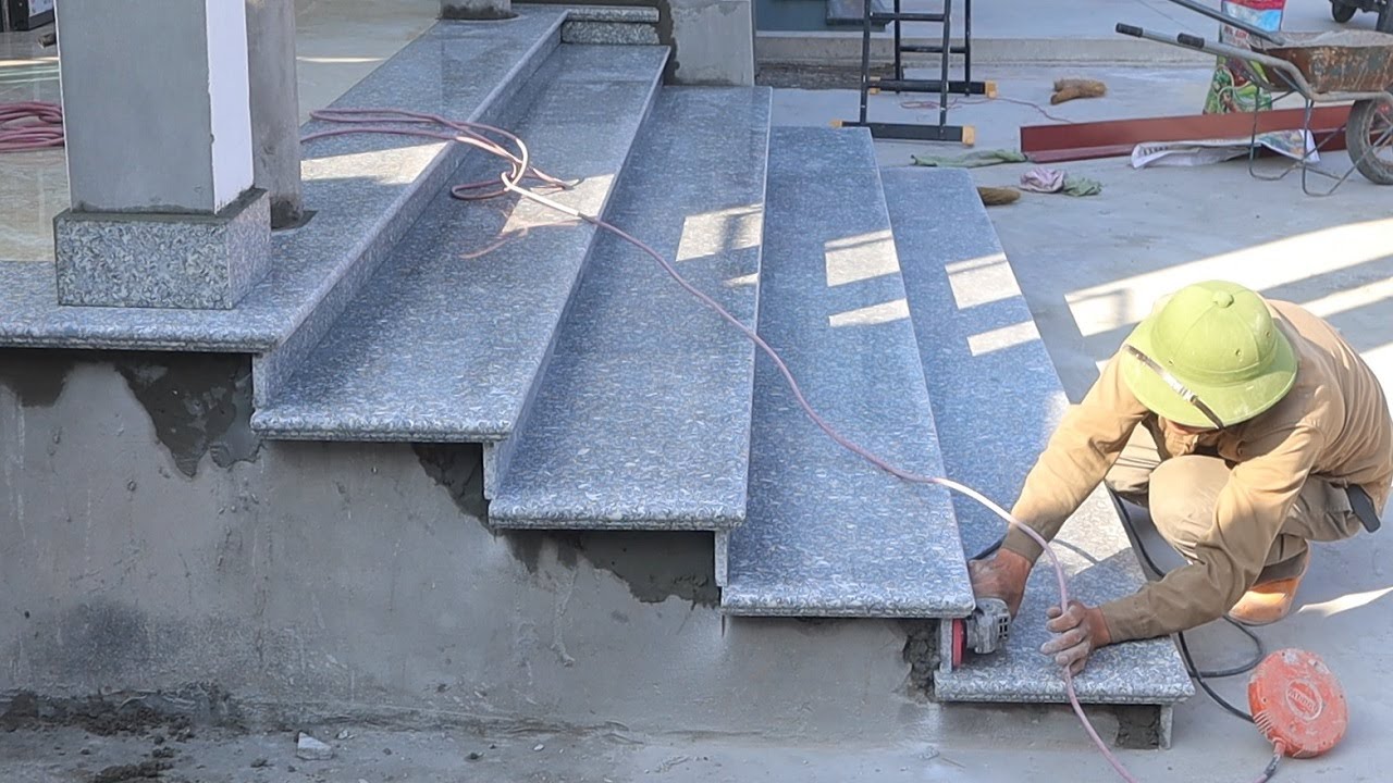 Amazing Techniques Construction & Install Granite On Porch Steps You ...