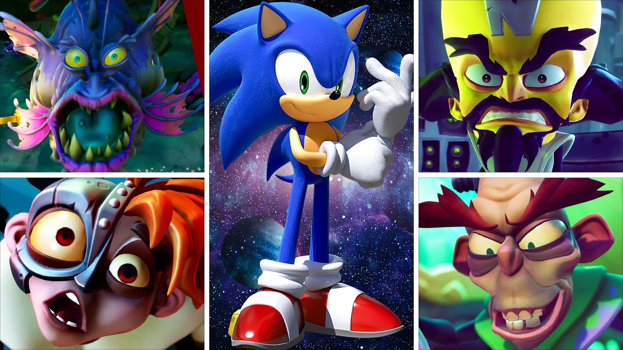 Crash Bandicoot 4: It's About Time - Sonic the Hedgehog vs All Bosses ...