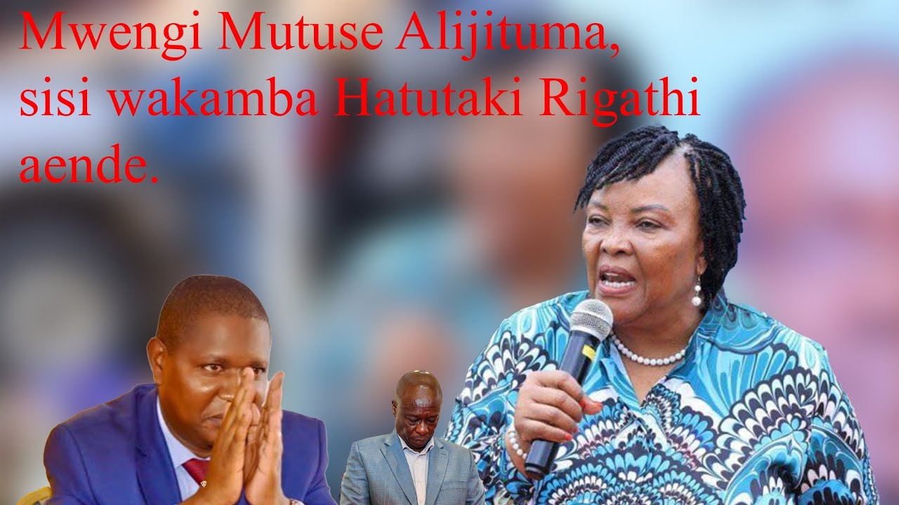 MWENGI MUTUSE ALIJITUMA. - YouTube