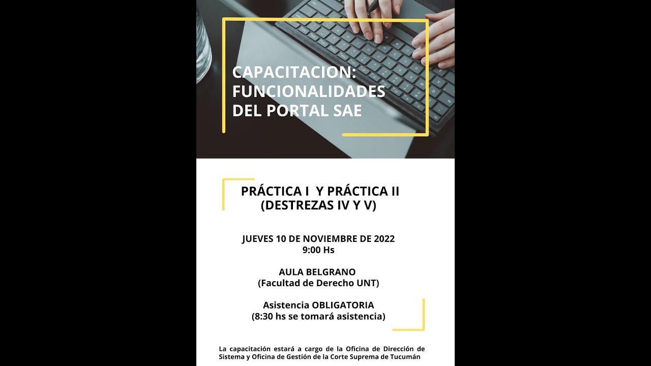 CAPACITACION: FUNCIONALIDADES DEL PORTAL SAE - YouTube