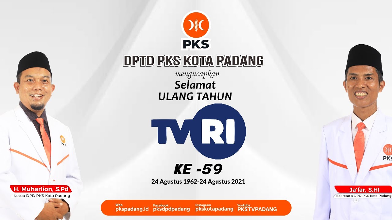 Selamat ulang tahun TVRI ke 59 tahun. 24 Agustus 1962 - 24 Agustus 2021 ...