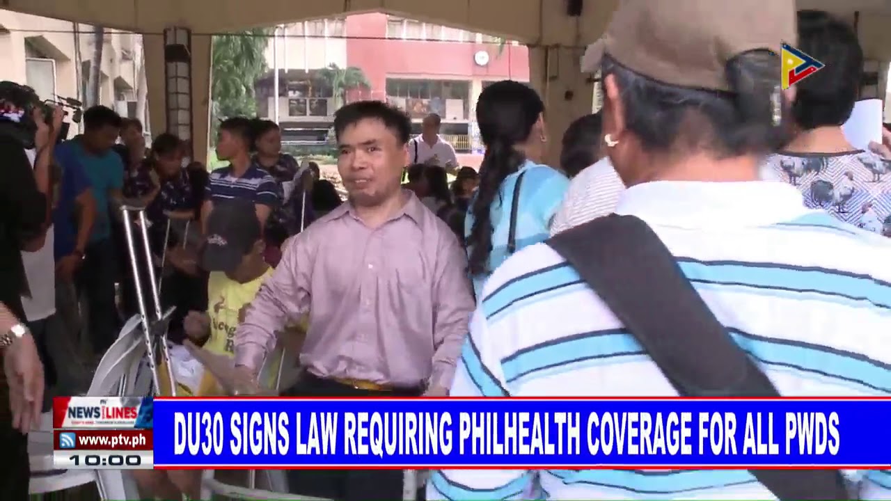 PPRD signs law requiring PhilHealth coverage for all PWDs - YouTube
