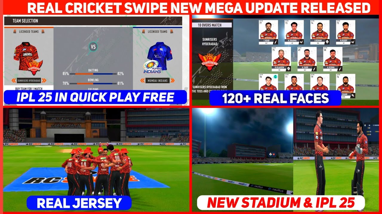Real Cricket Swipe New Update Released | IPL 25,New Stadium | Rc Swipe ...