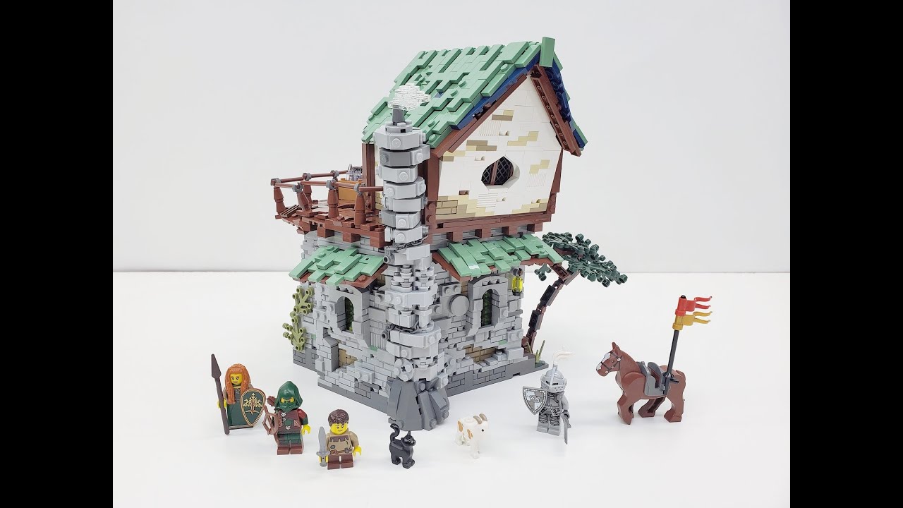 LEGO Medieval Outpost-Custom Build - YouTube