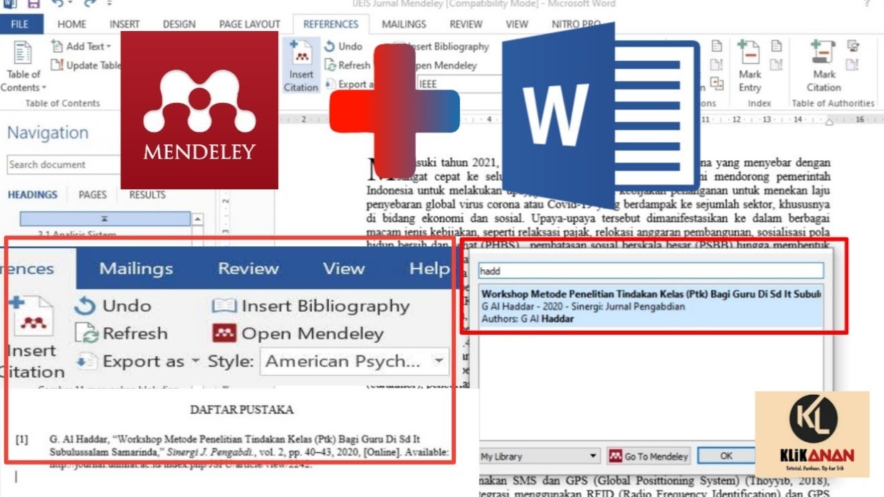 Cara membuat daftar pustaka mendeley manual - YouTube