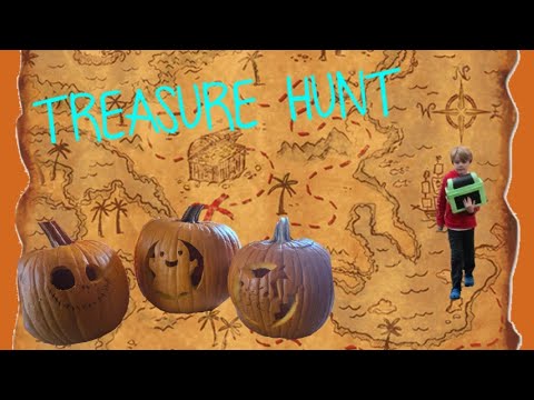 Treasure Hunt and Pumpkin carving - YouTube