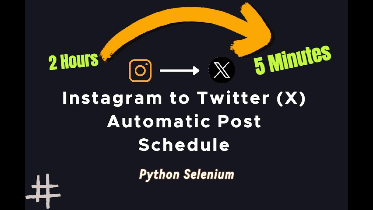 [Instagram to Twitter] Automatic TikTok Post Scheduling Using Python Selenium with Excel - YouTube