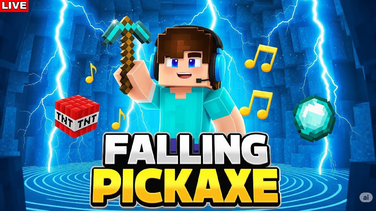 🔴 Minecraft Falling Pickaxe #shorts - YouTube