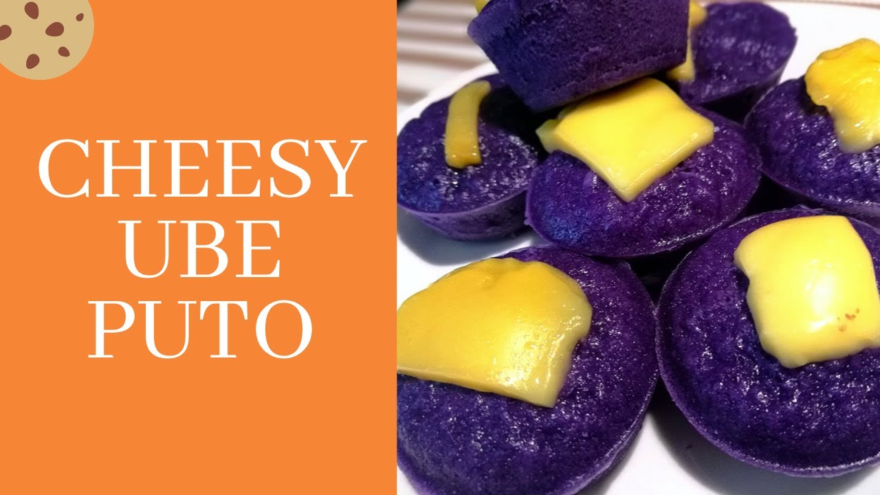 QUICK AND EASY CHEESY UBE PUTO RECIPE - YouTube