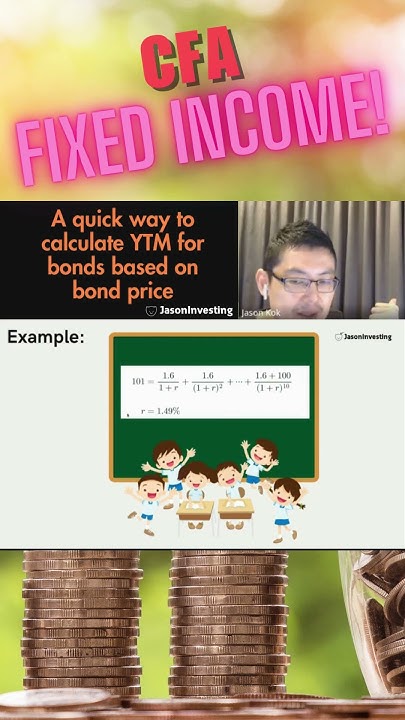 A quick way to calculate YTM for bonds based on bond price. #CFA - YouTube