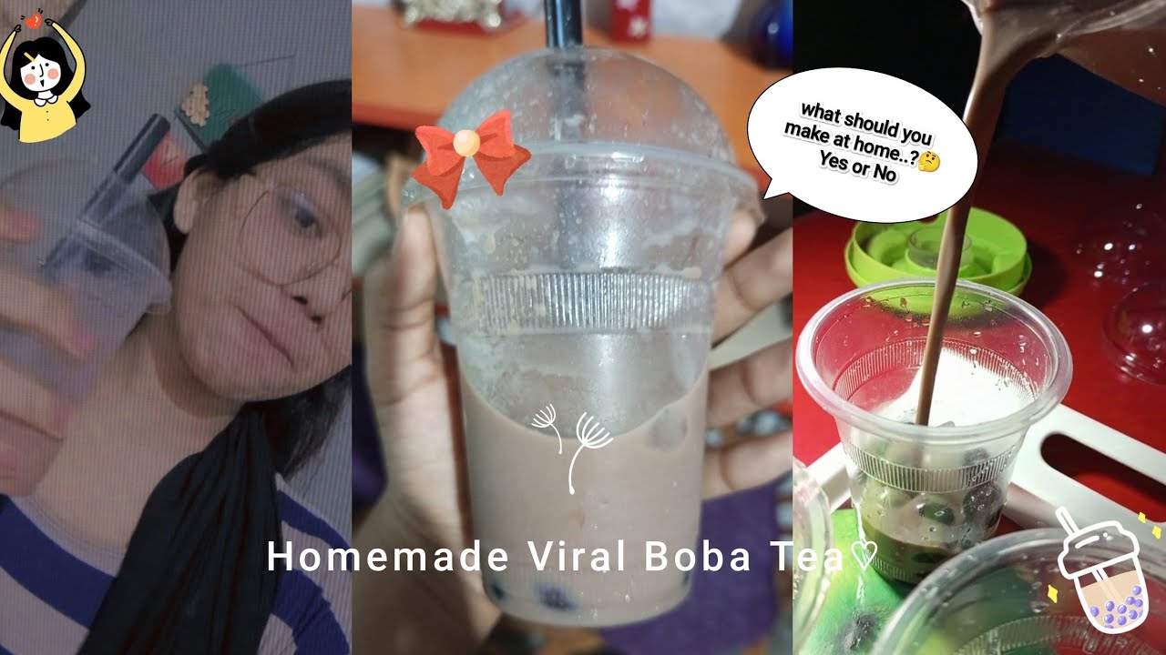 Homemade Viral Boba Tea🧋 What should you make at home?Yes or No?🤔 - YouTube