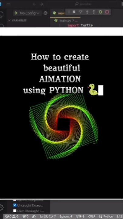 Creating Amazing Animation Using Python 🐍 Code Coding Python Javascript Programming
