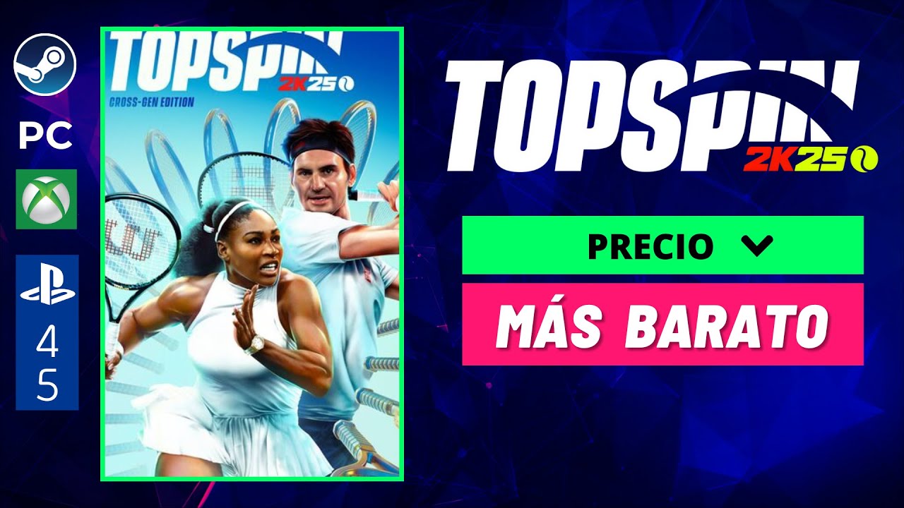 TopSpin 2K25 Juego de Tenis Digital (Precio Más BARATO ) STEAM, PC ...