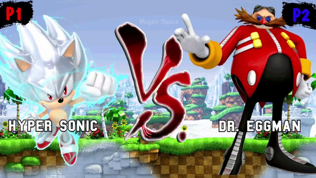 Hyper Sonic VS Dr Eggman I Sonic Mugen - YouTube