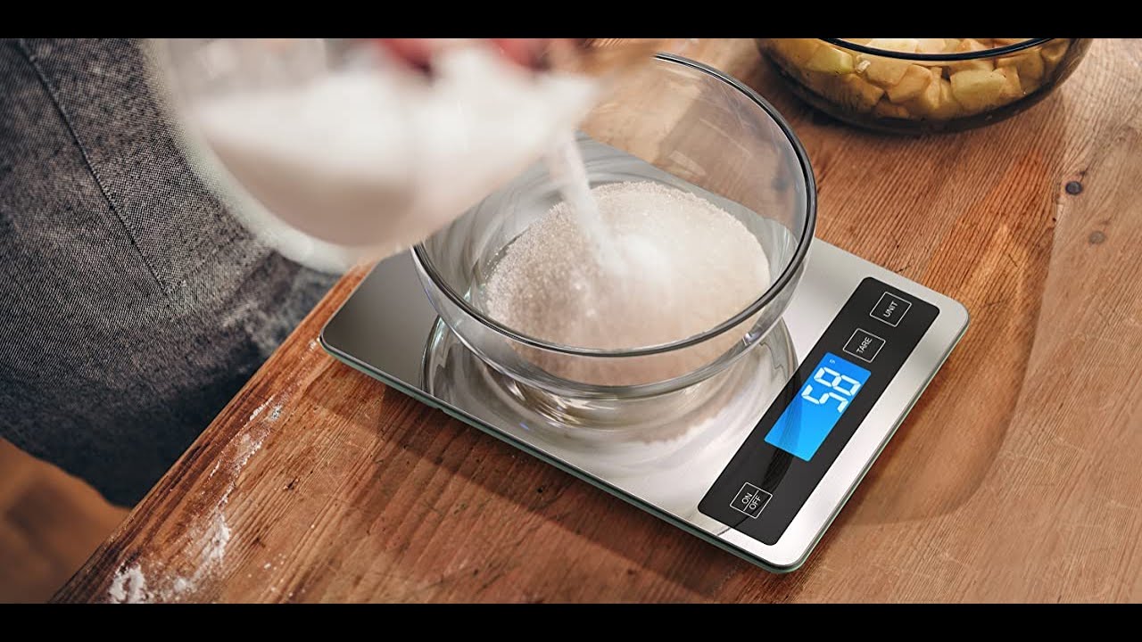 Etekcity Luminary 22lb Food Kitchen Digital Scale for Weight Loss IPX6 ...