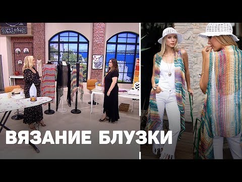 вязание  блузки из Alize Diva Batik