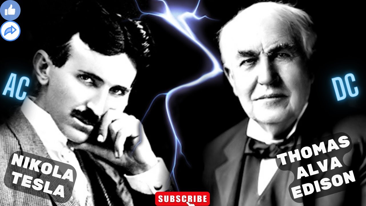 Nikola Tesla - Thomas Alva Edison | AC - DC Challenge - YouTube