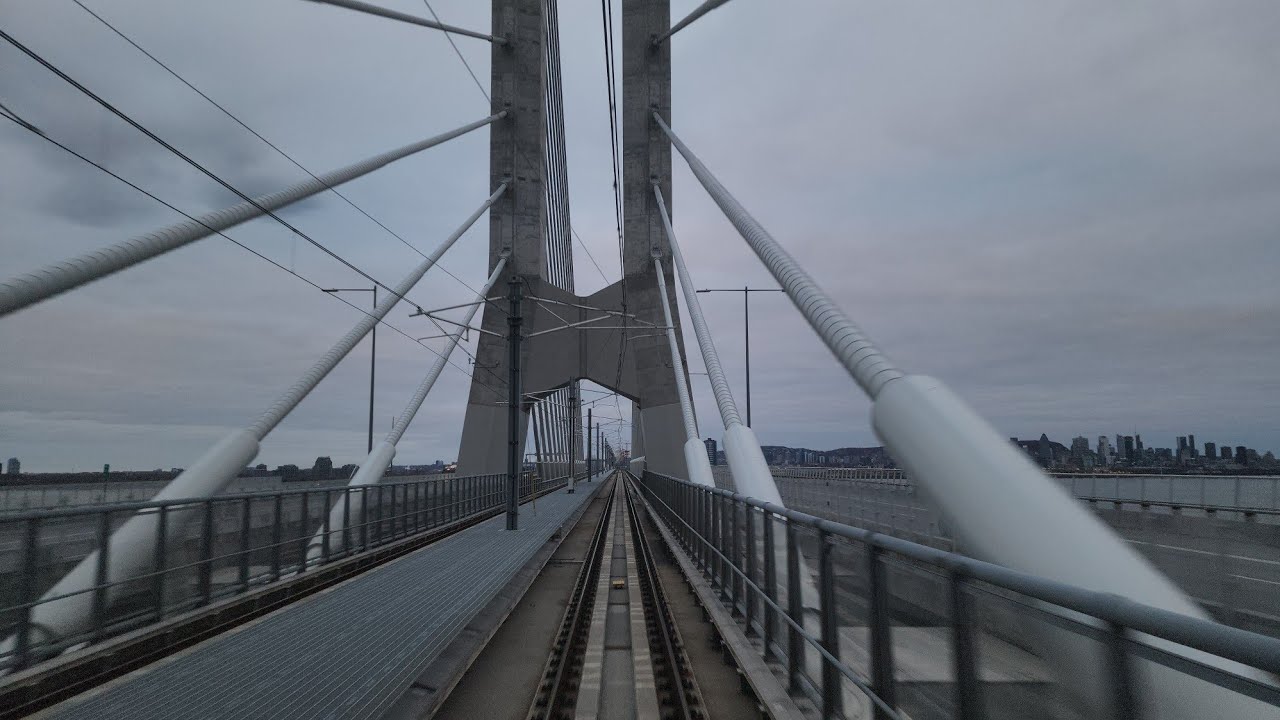 REM: early morning REM ride on the entire Main Line from Brossard ...