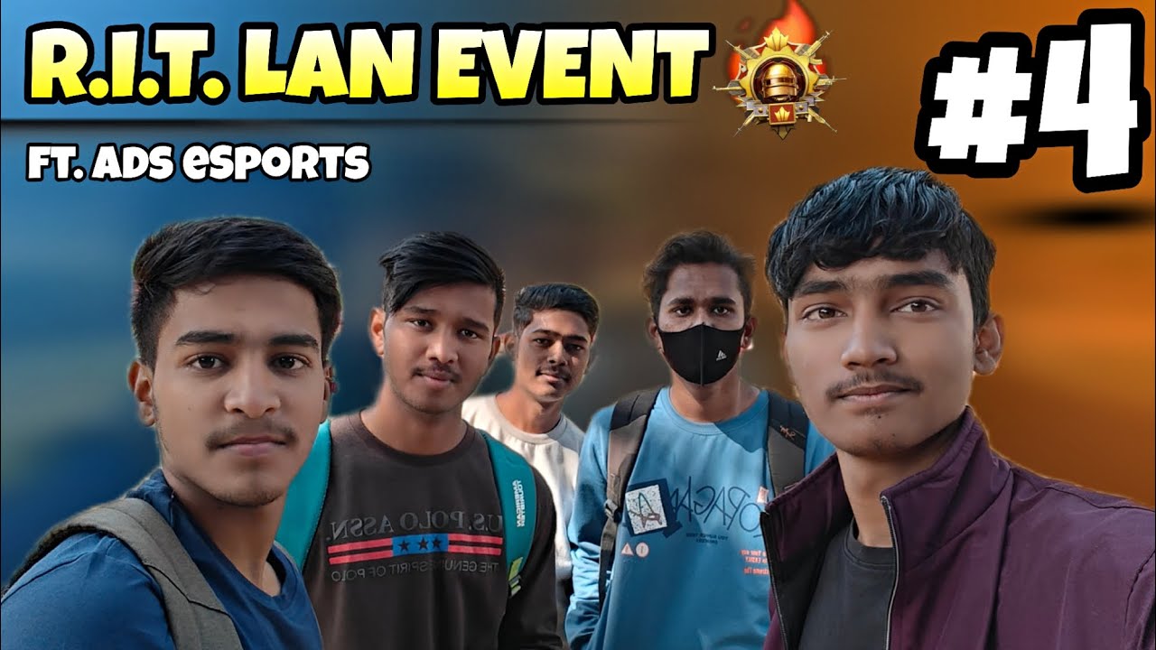 FIRST LAN EVENT 🔥 | RIT | BGMI | ADS ESPORTS 🕊️ | - YouTube