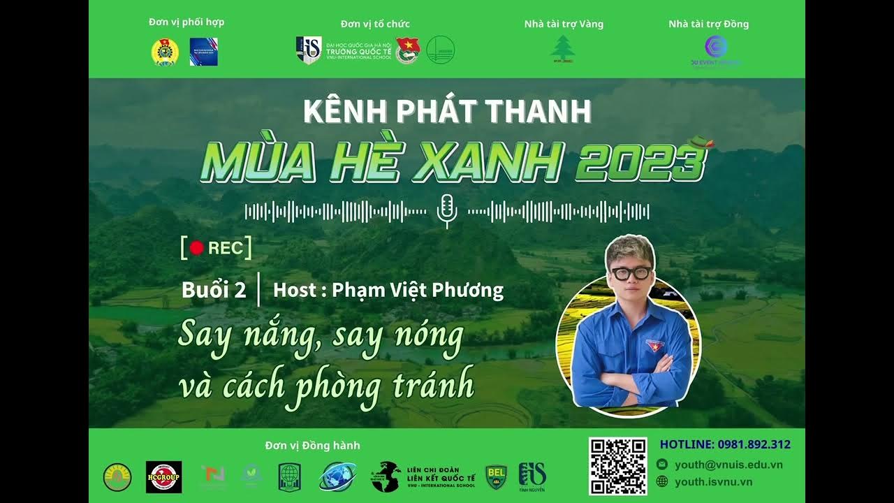 Kênh phát thanh MHX 2023 Buổi 2: Say nắng, say nóng và cách phòng tránh - YouTube