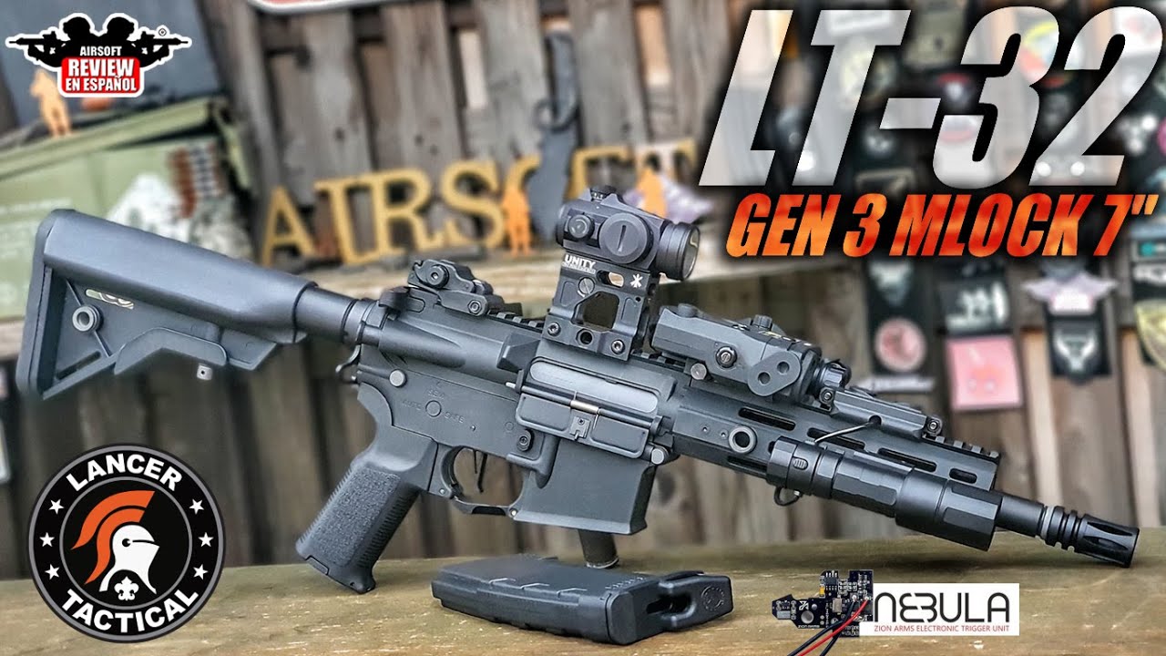 LT-32 GEN3 MLOK 7" NEBULA ETU de LANCER TACTICAL | Airsoft Review en ...