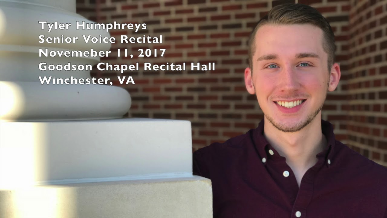 Tyler Humphreys-Senior Voice Recital - YouTube