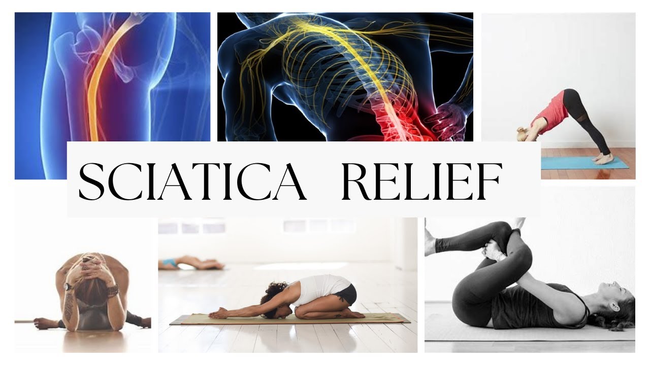 Therapy for sciatica | yogasanas for sciatica| heal your sciatica pain| - YouTube