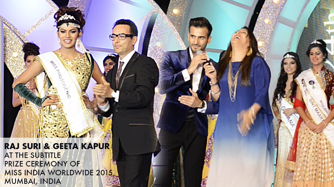 Sydney’s Raj Suri & Bollywood’s Geeta Kapur at award ceremony Miss ...