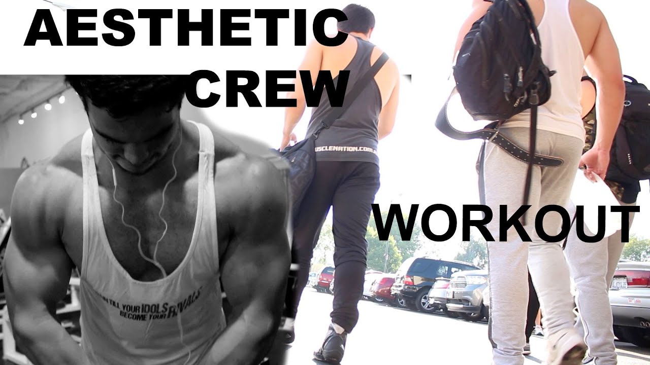 SHREDDED AESTHETICS CREW COLLABS | EPIC WORKOUT - YouTube