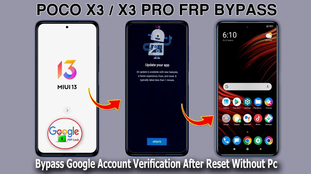 Poco X3/X3 Pro Frp Bypass Youtube Update Not Working 2024 | Remove ...