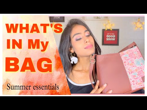 WHAT’S IN MY BAG,  summer🌞 essentials 🧴🕶️💄