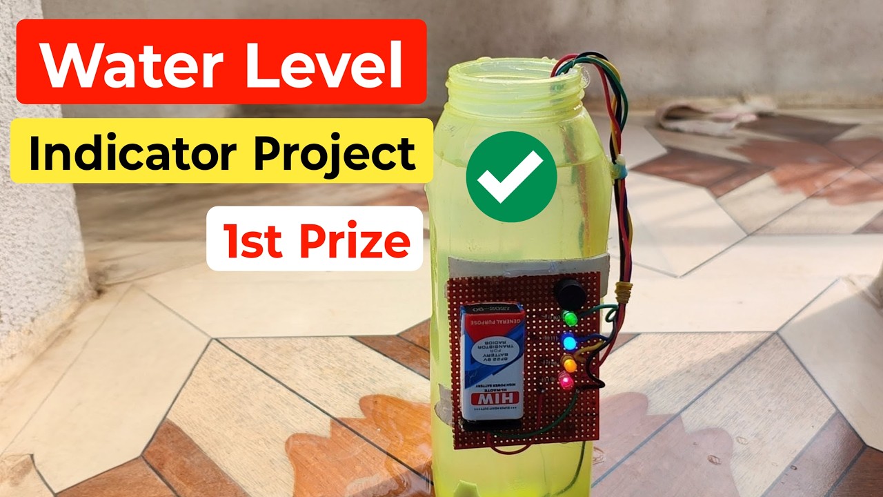 DIY Water Level Indicator Project | Science working model Project under ...
