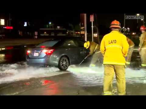 Car into Hydrant #OTMNews - YouTube