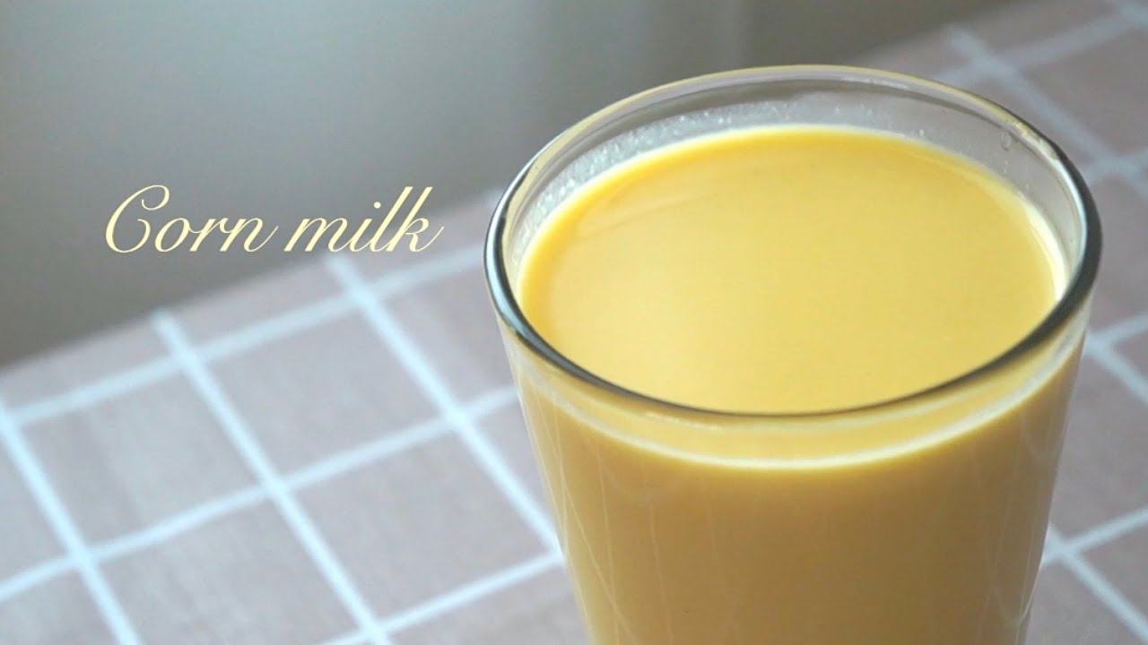 Corn milk using two ingredients. - YouTube